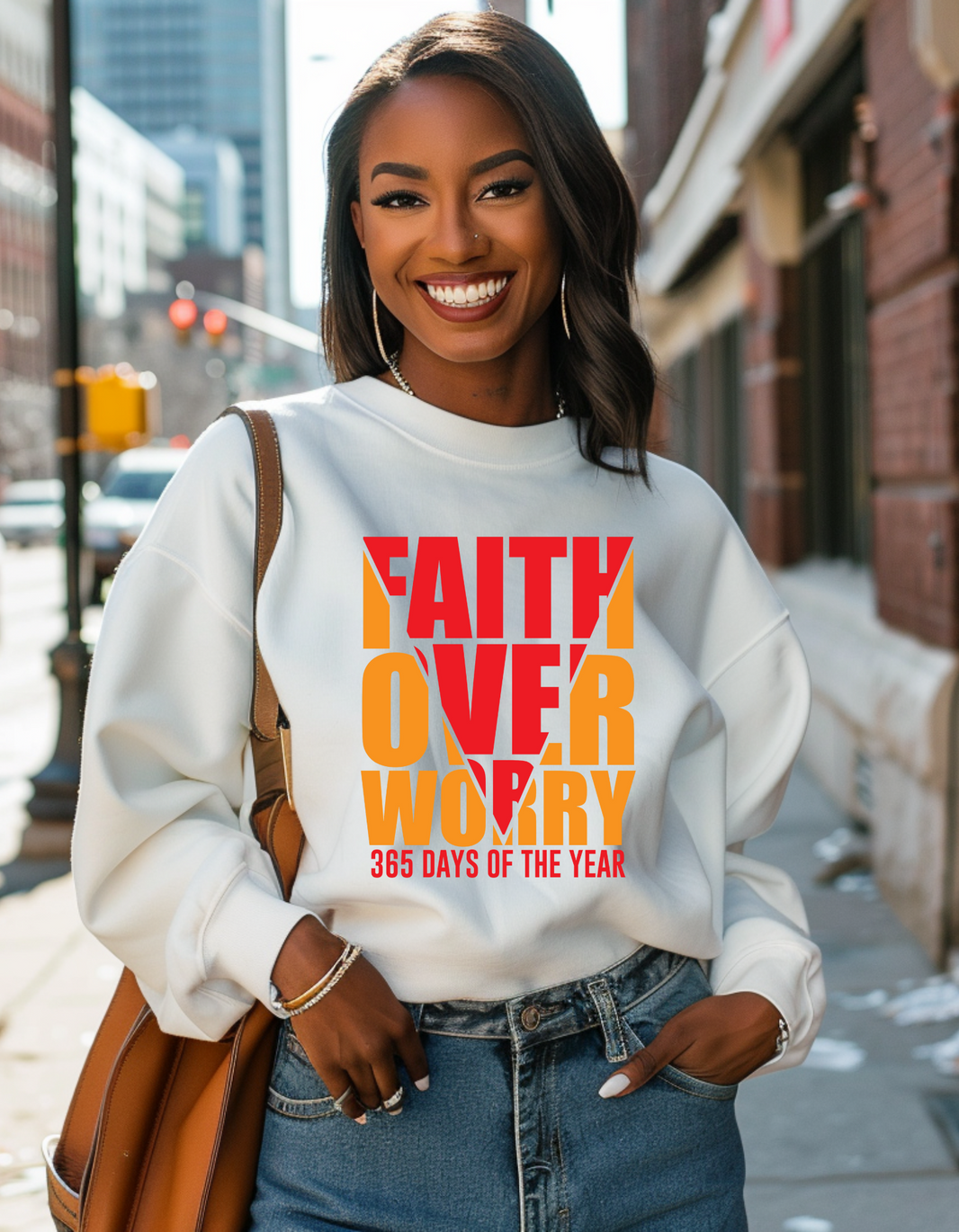 Faith over worry sweatshirt – Faithinspiredme